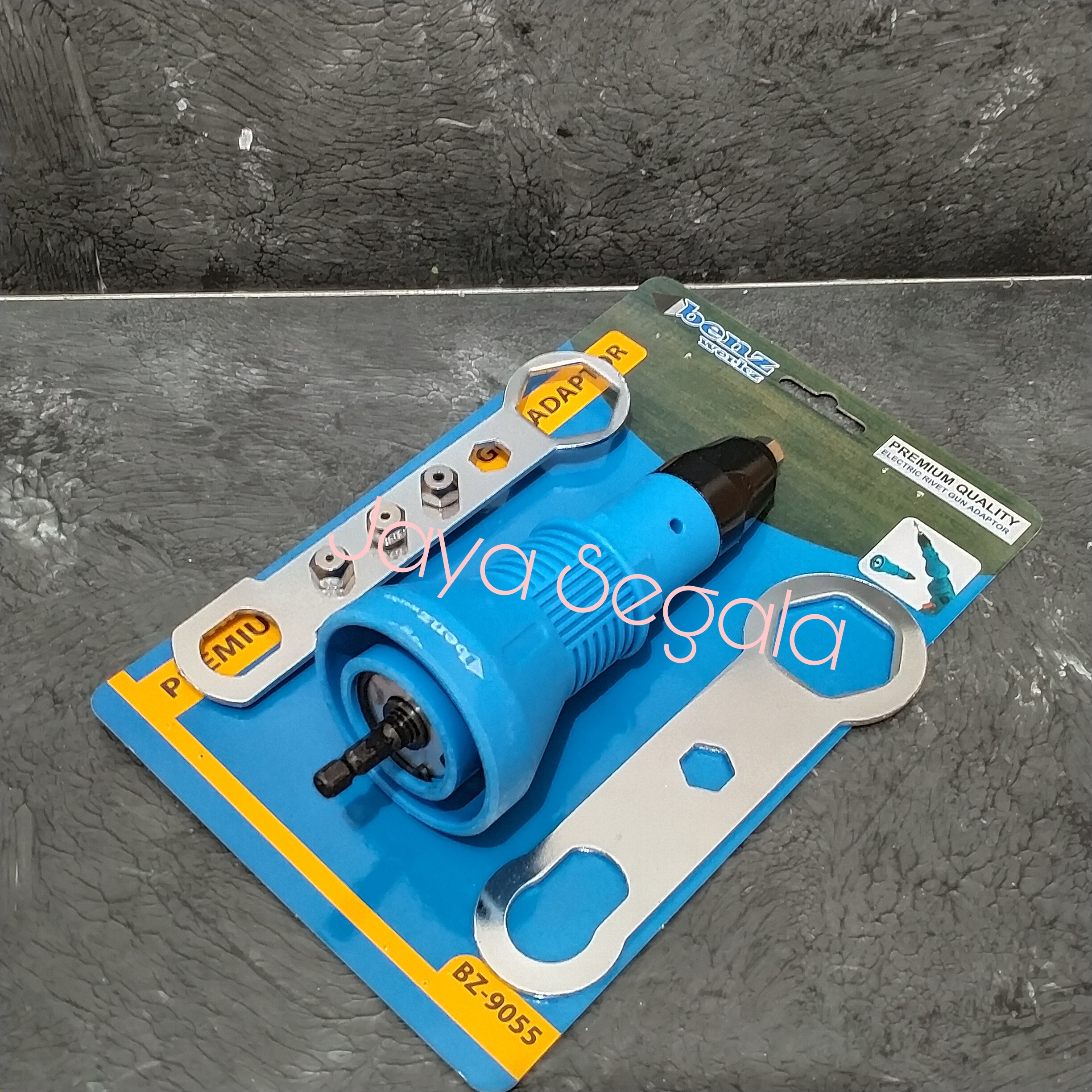 Adaptor rivet gun elektrik Adaptor bor rivet Adapter paku rivet bor ...