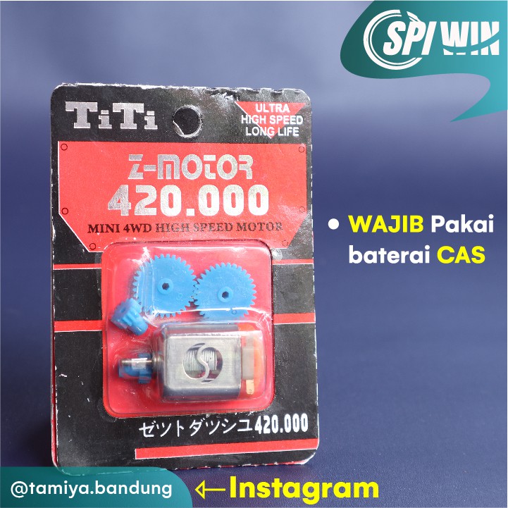DINAMO TAMIYA TITI V.1 PLUSH GIR 420.000 Z-MOTOR MERAH HITAM | Lazada ...