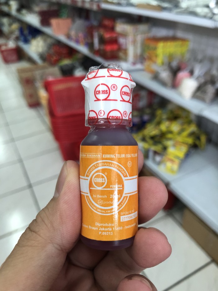 Cross Pewarna Makanan Egg Yellow 20ml Campuran Pewarna Pangan Kuning ...
