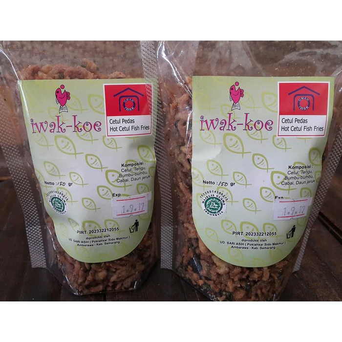 Iwak Cetul Goreng Merk Iwak Koe Asin Gurih Pedas 250 Gram | Lazada ...