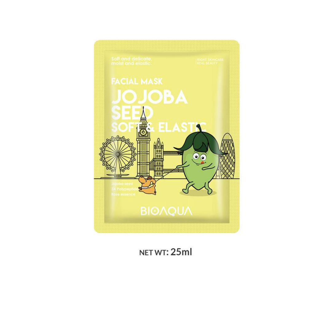 [ TERMURAH ] BIOAQUA Sheetmask Masker Wajah Cereal Sheet Mask Biji Buah ...