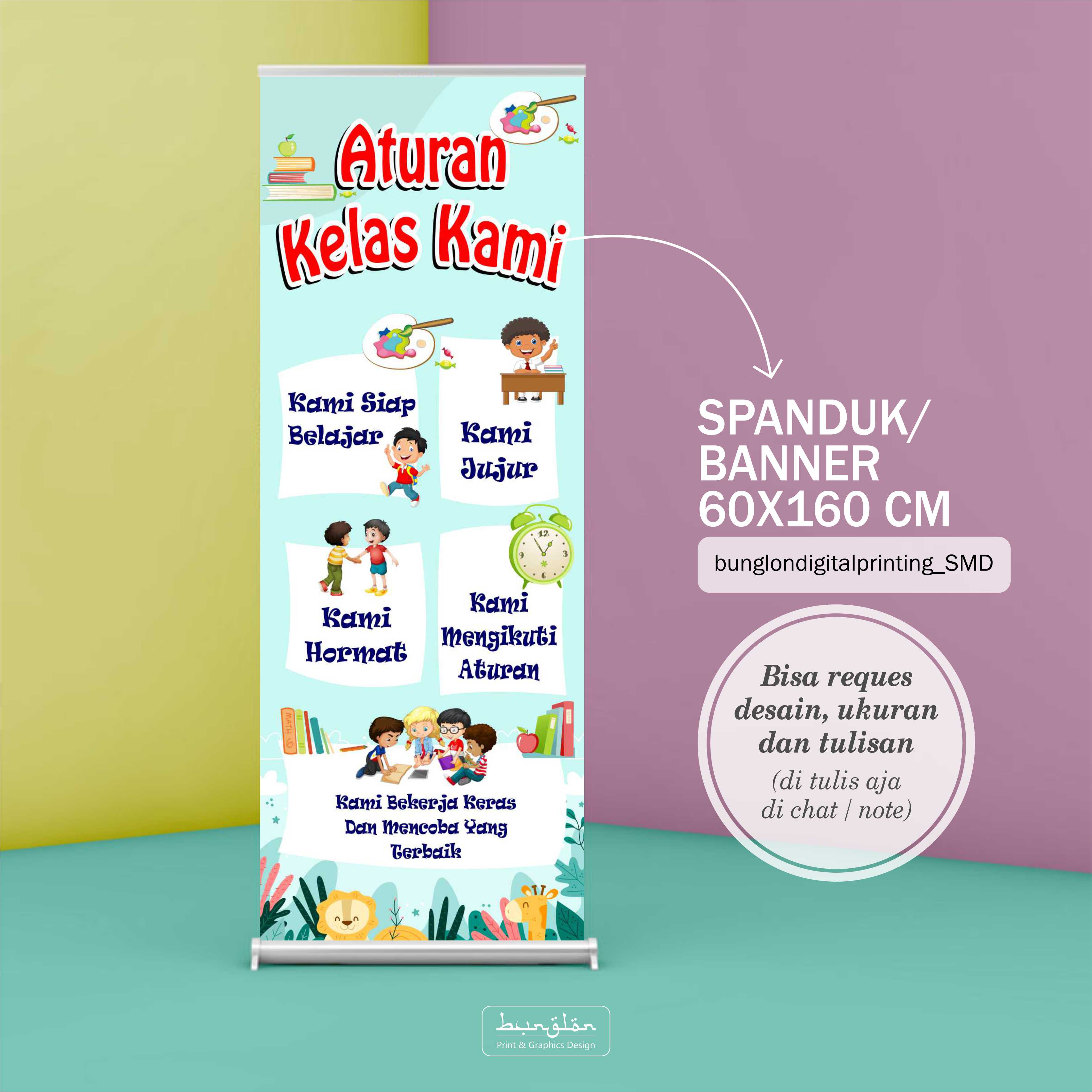 Spanduk, Banner Karakteristik Kelas Yang Baik, Pedoman Ruang Kelas ...