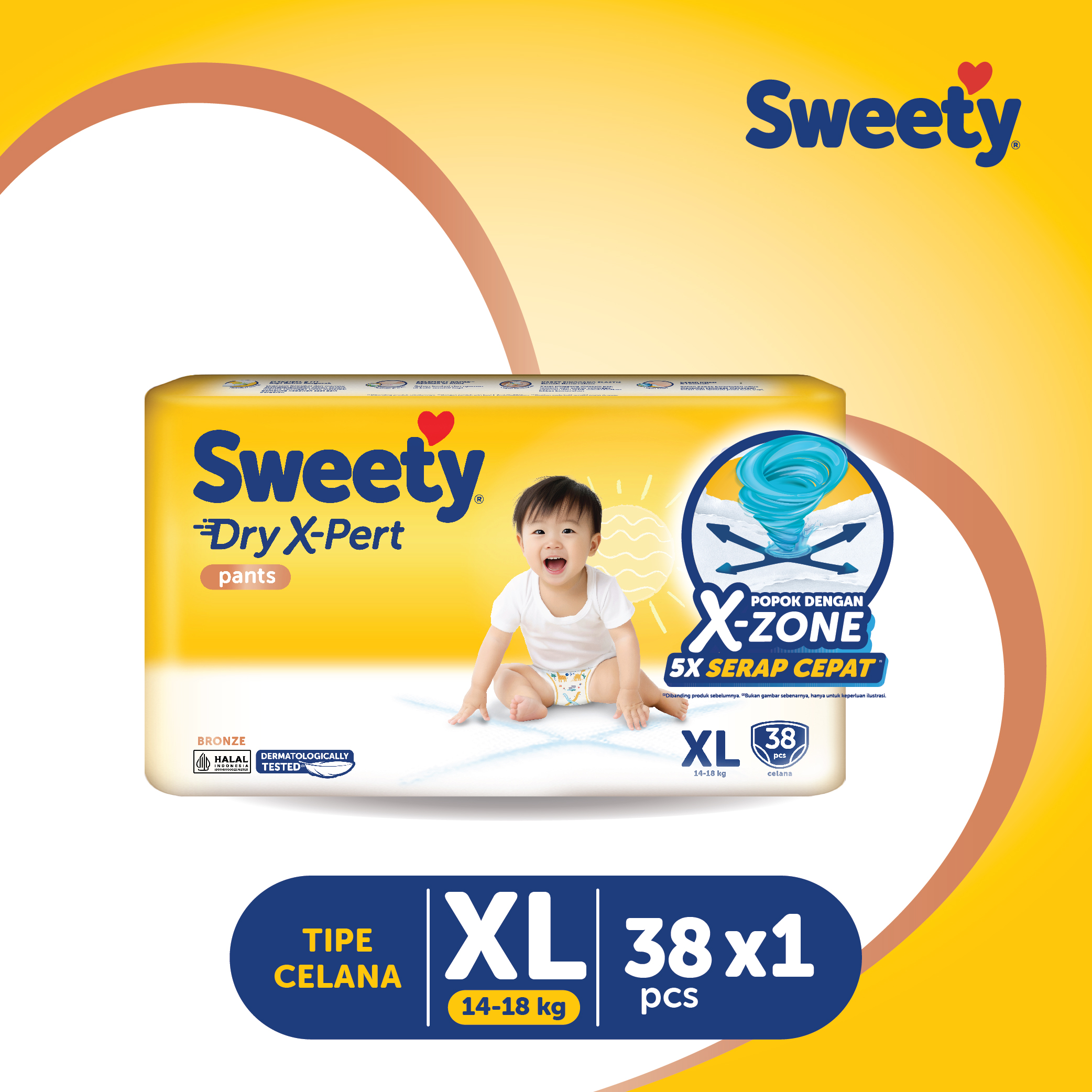 Sweety Bronze Dry X-pert Pants XL 38s - X-Zone | Lazada Indonesia