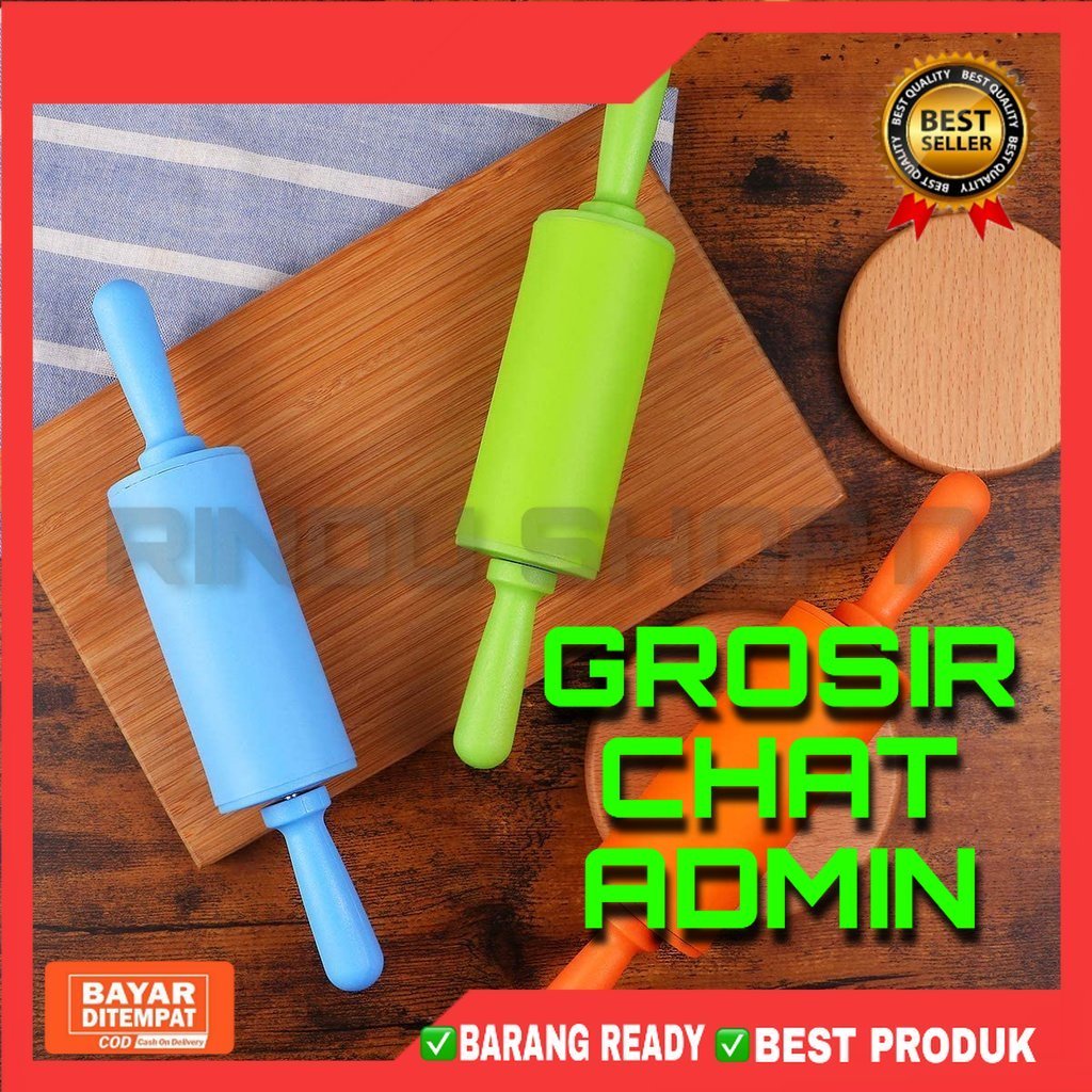ALAT PENGGILING ADONAN ROLLING PIN WARNA SILICON | Lazada Indonesia