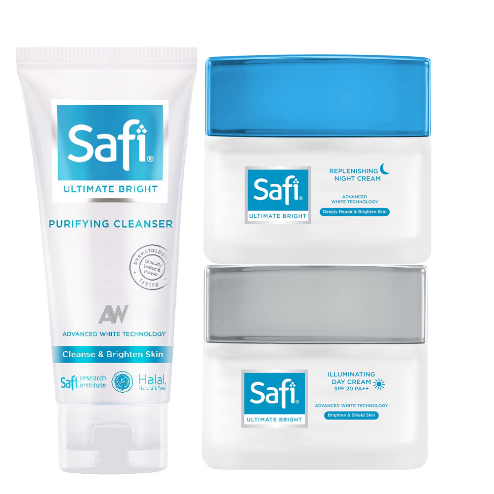 [Ukuran Besar] Safi Ultimate Bright Paket 3in1 (Day Cream 45gr + Night ...