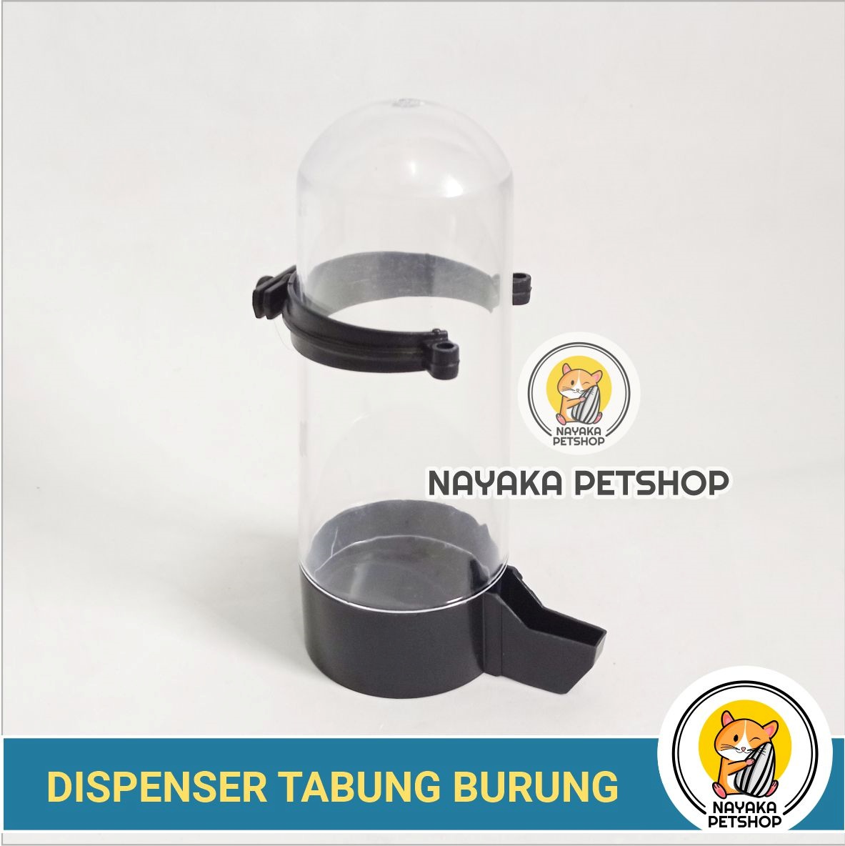 Dispenser Tabung Cepuk Tempat Pakan Wadah Minum Burung Kenari Love Bird ...