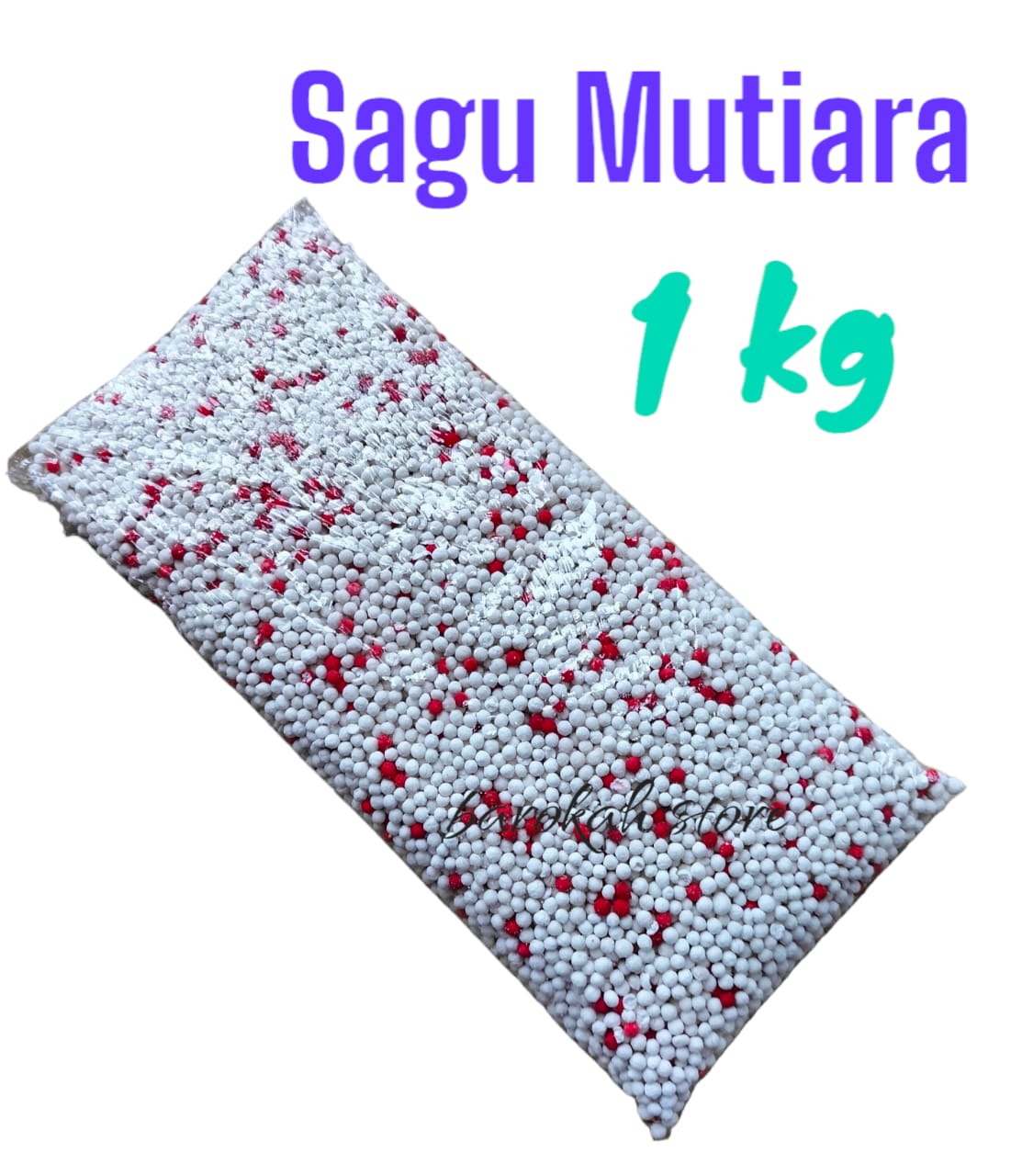 Sagu mutiara warna warni cap angsa Banjak Madju pack 1 kg 500 gram 250 ...