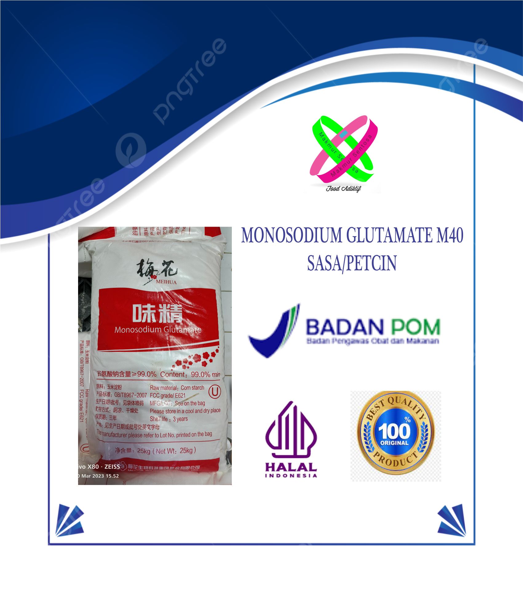 MSG MESH 40/SASA/MSG KASAR /PECIN/MONOSODIUM GLUTAMATE M40 MEIHUA FOOD ...