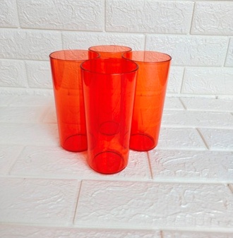 Tupperware Clear Tumbler Set / Gelas Cristal Cantik / Gelas Plastik ...