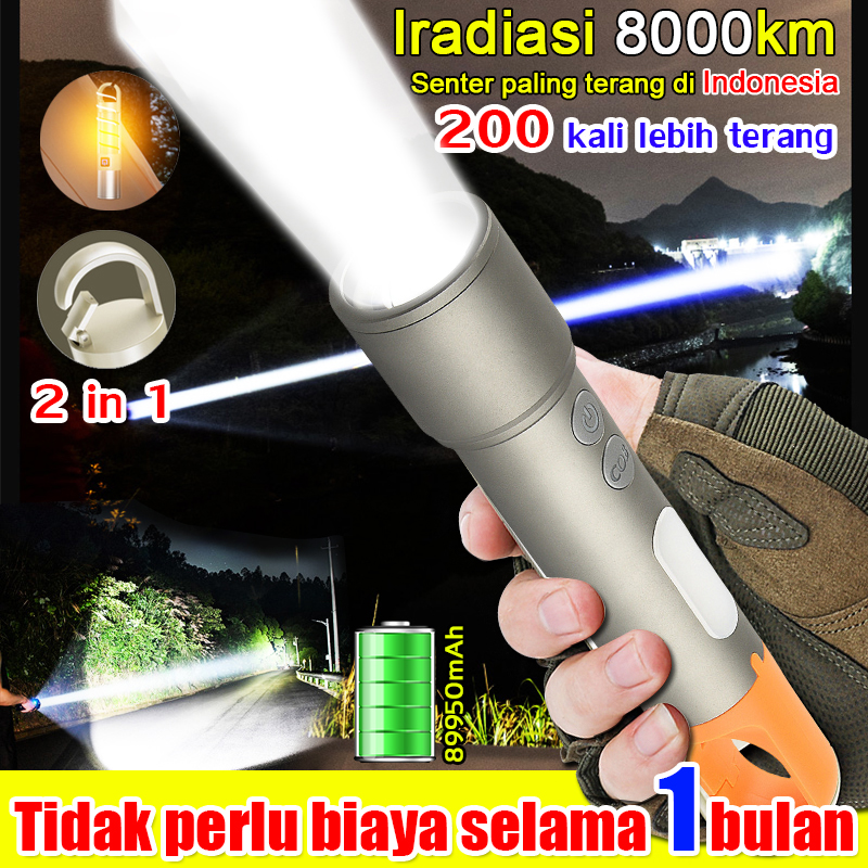 【Grade Militer Jerman Beli 1 Gratis 1 】Senter jarak jauh 3000 m ...