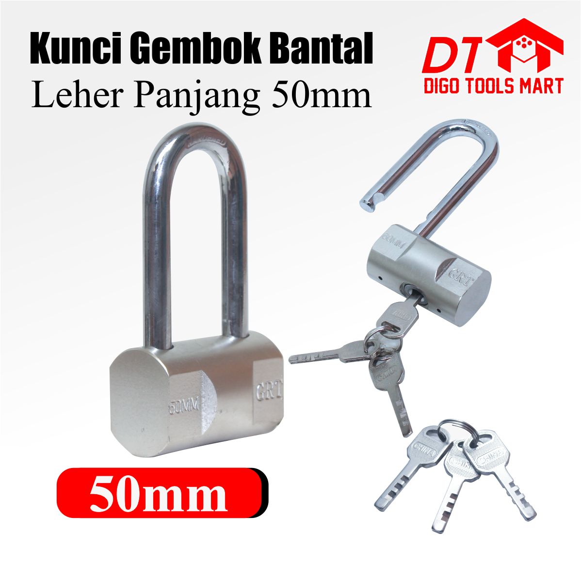 Gembok Balok Leher Panjang 50mm Gembok Rumah Bantal 5cm | Lazada Indonesia