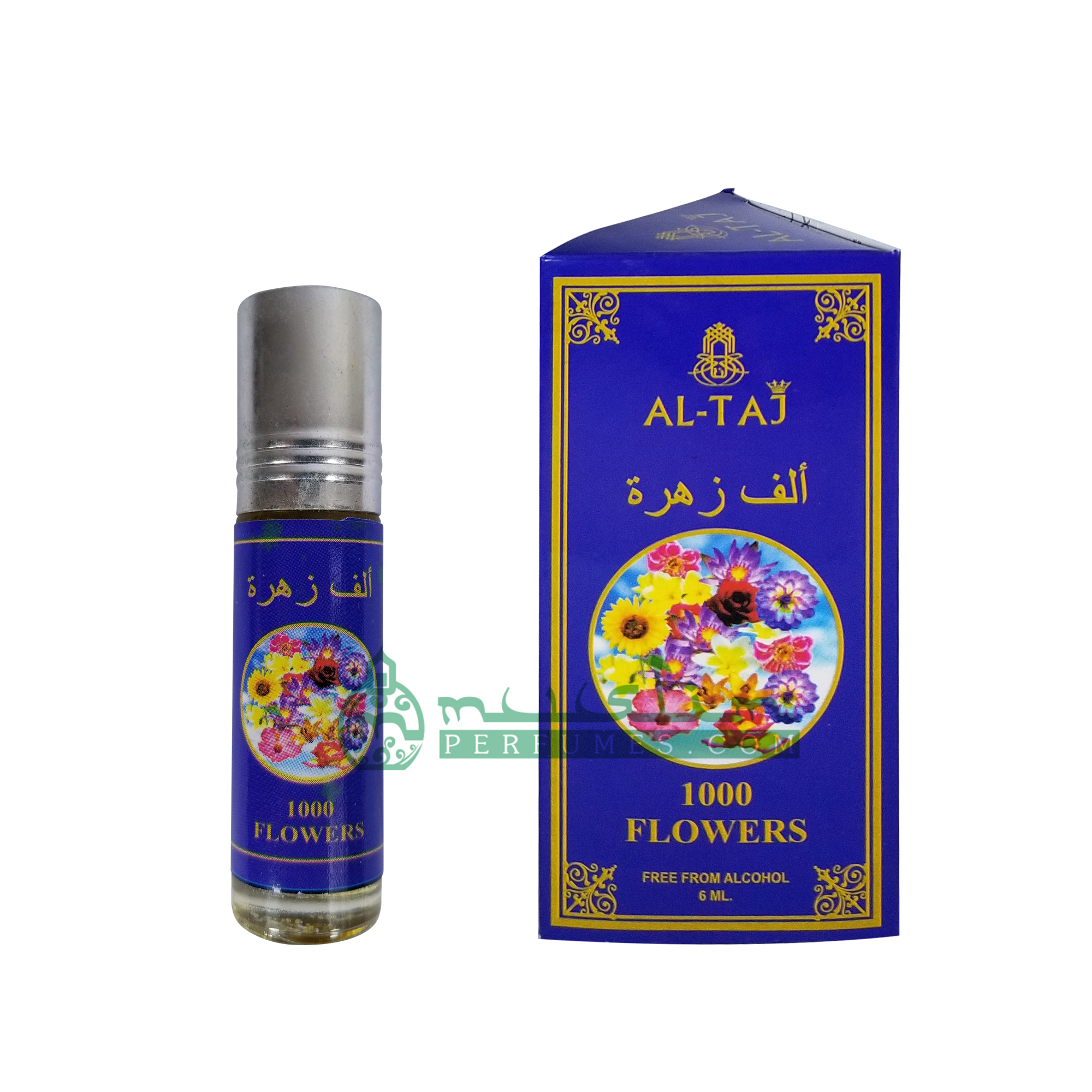 Parfum 1000 Bunga Minyak Wangi Non Alkohol Roll-on Al Taj - Muslim ...