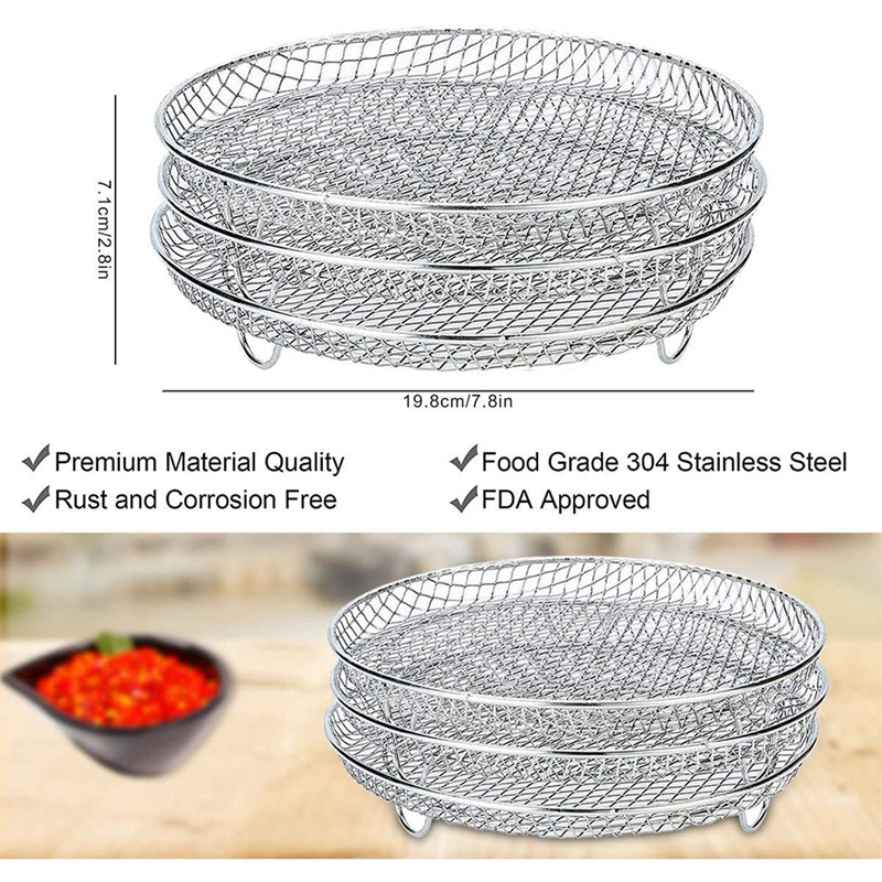 Stackable Dehydrator Rack,for Ninja Foodi Pressure Cooker Oven&Air ...