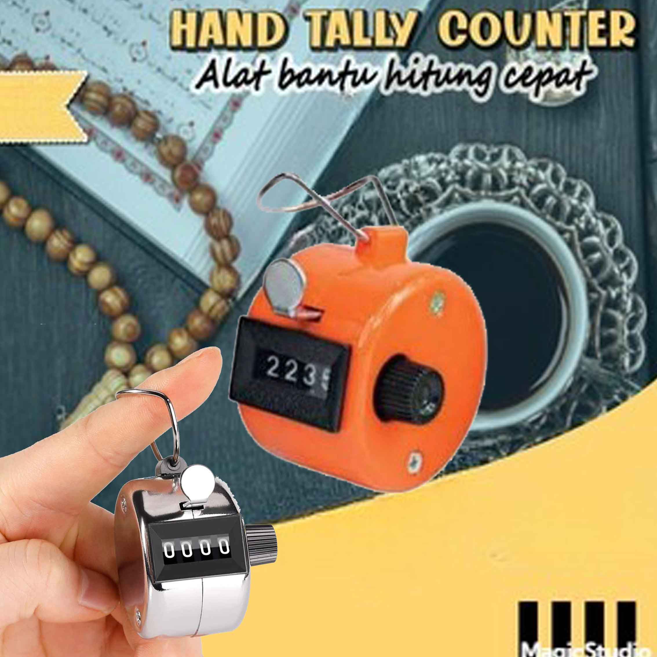Hand Tally Counter / Alat Hitung Cepat / Alat Hitung Manual / 4 Digits ...