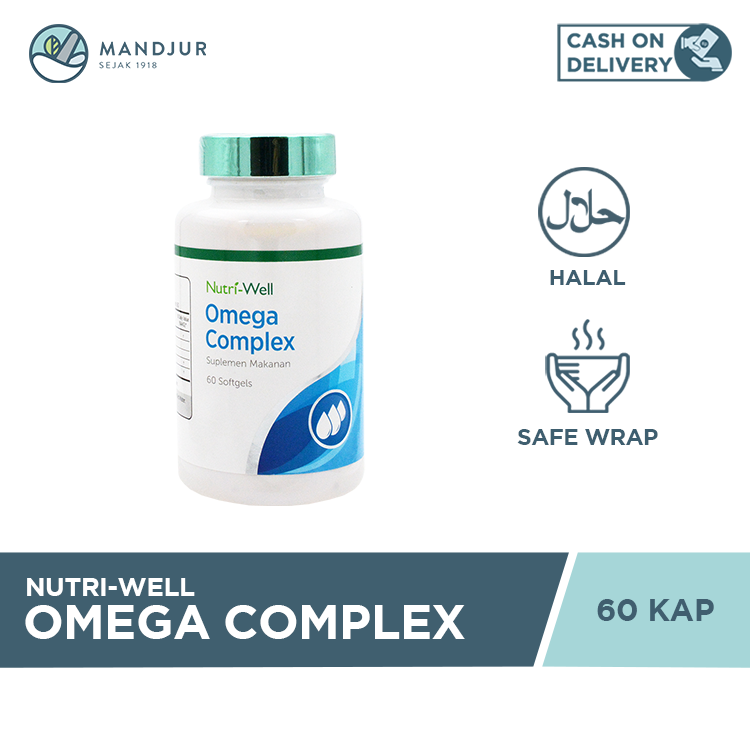 Nutriwell Omega Complex 60 Kapsul - Vitamin Omega 3, 6, dan 9 | Lazada Indonesia