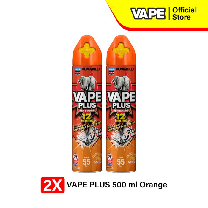 Fumakilla Vape Plus Obat Nyamuk Orange 500ml (ISI 2) | Lazada Indonesia