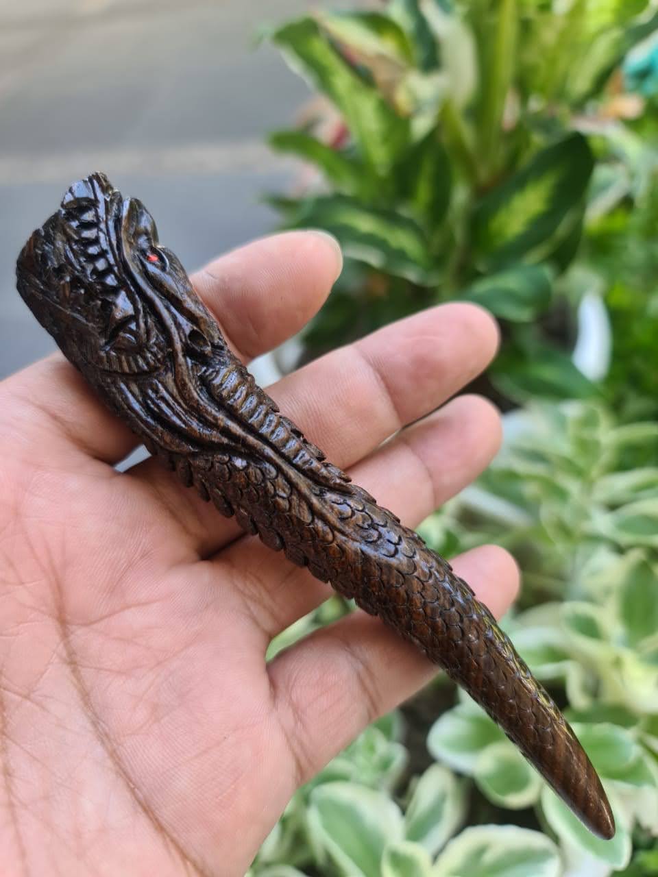 ONCE PIPA ROKOK KAYU KALIMASADA MODEL UKIR PANJANG 14 CM KUALITAS ...