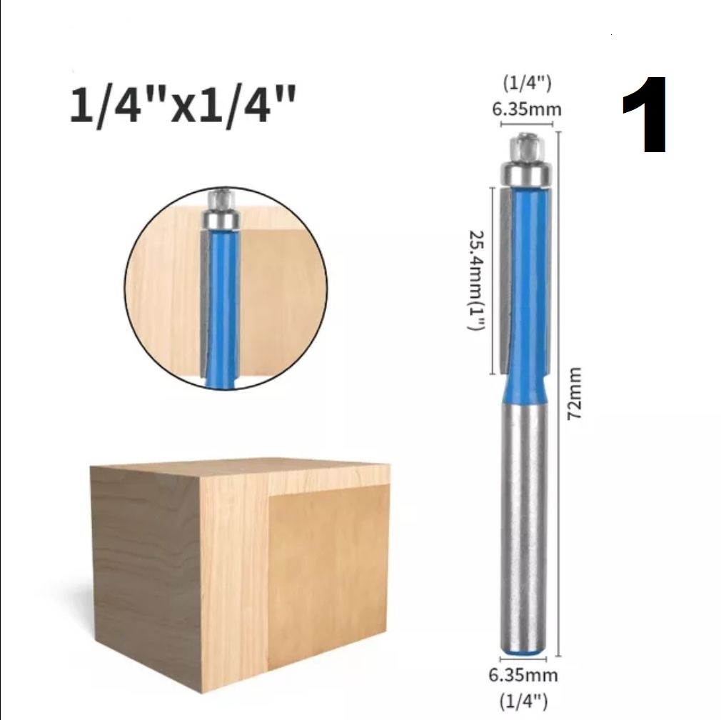 4pcs Mata Router Trimmer Flush Trim HPL PVC EDGING Bearing bawah ...