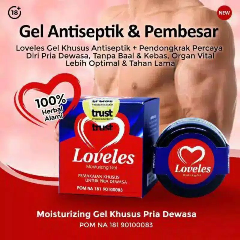 (OO)Loveles Moisturizing Gel Obat Oles Buat Pria Makin Perkasa Herbal ...