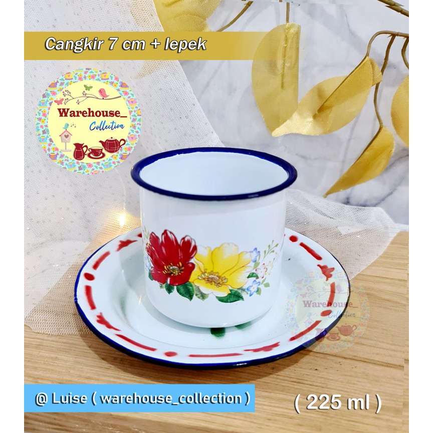 CANGKIR SENG+LEPEK/ MUG SENG+LEPEK/ MANGKOK SENG+LEPEK JADUL ENAMEL ...
