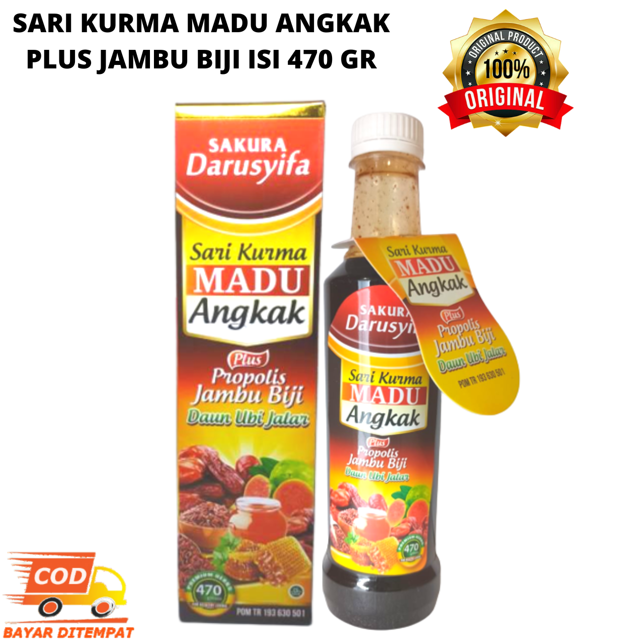 Sari Kurma Madu ANGKAK DARUSYIFA Plus Propolis Jambu Biji Daun Ubi ...