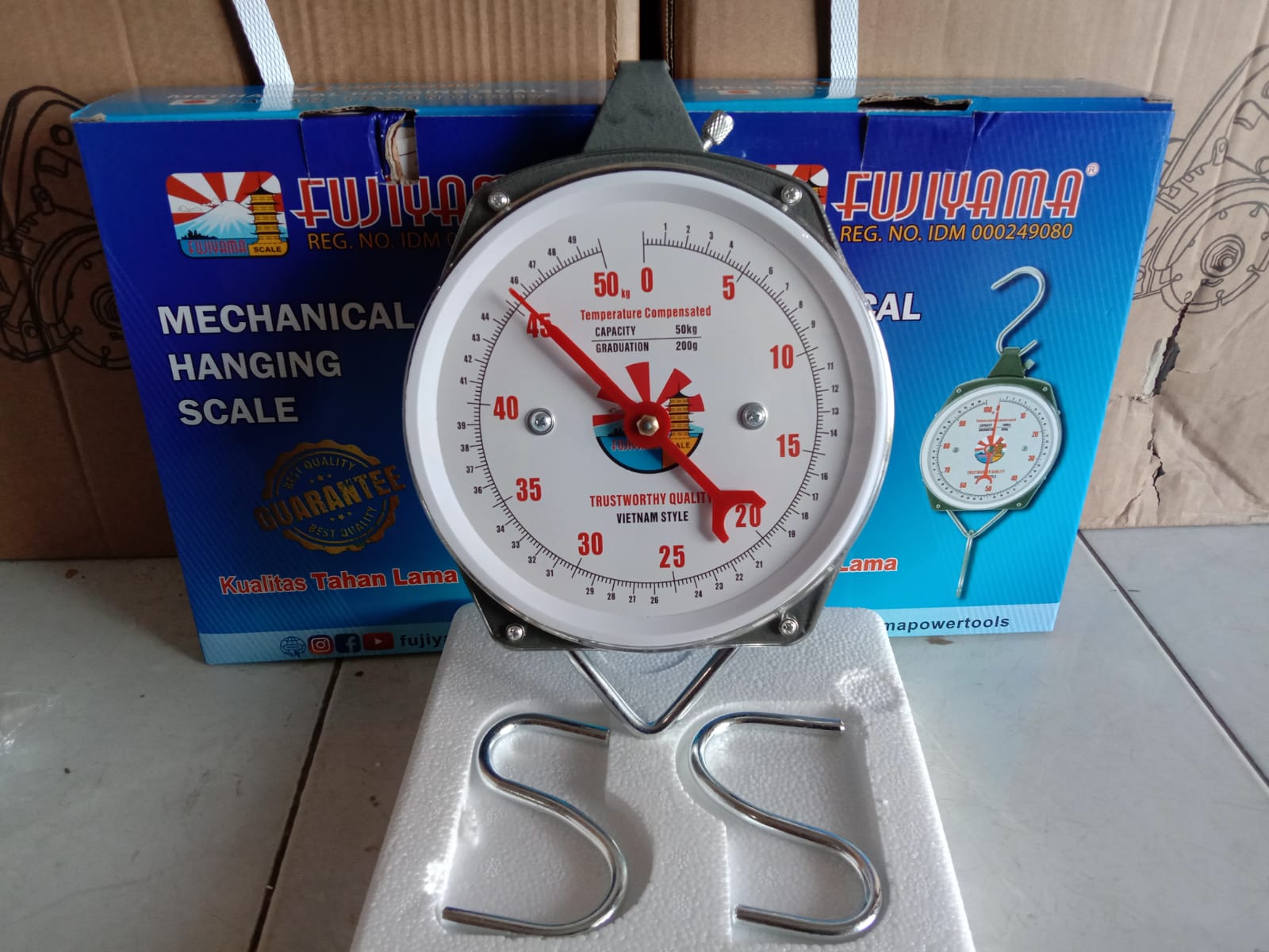 NEW FUJIYAMA Timbangan Gantung Besi 50KG/100KG/150KG ASIA JAYA UTAMA ...