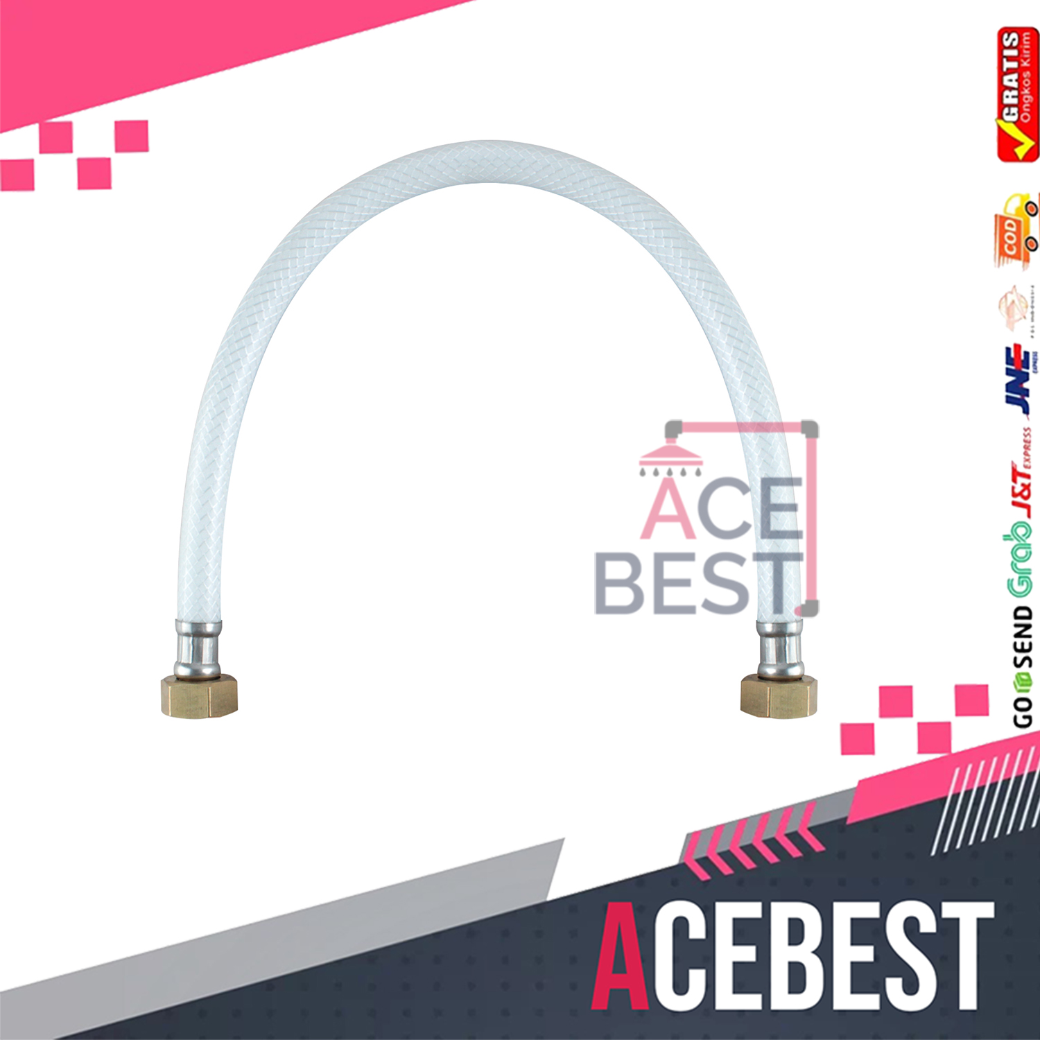 ACEBEST Selang Closet Selang Toilet Selang Wastafel Selang Fleksibel G ...