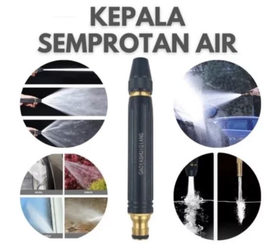 NEW UPGRADE Kepala Semprotan Air Lurus Hose Nozzle Spray Gun Pistol ...