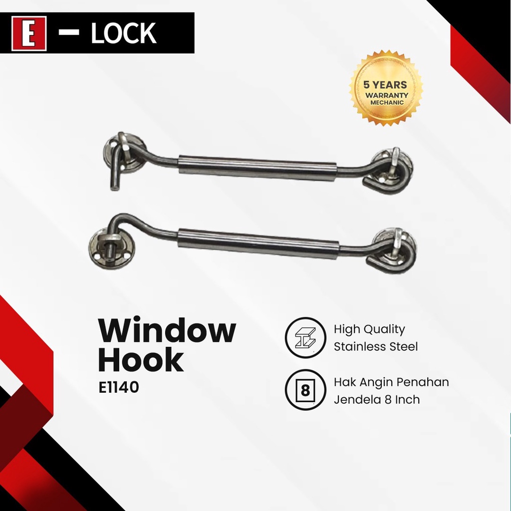 Enchanting Hook Angin Penahan Pintu Jendela Elock Window Hook Solid ...