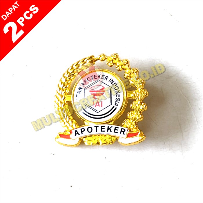 Pin Apoteker Pin Logo IAI Lencana Bros Ikatan Apoteker Indonesia Model ...