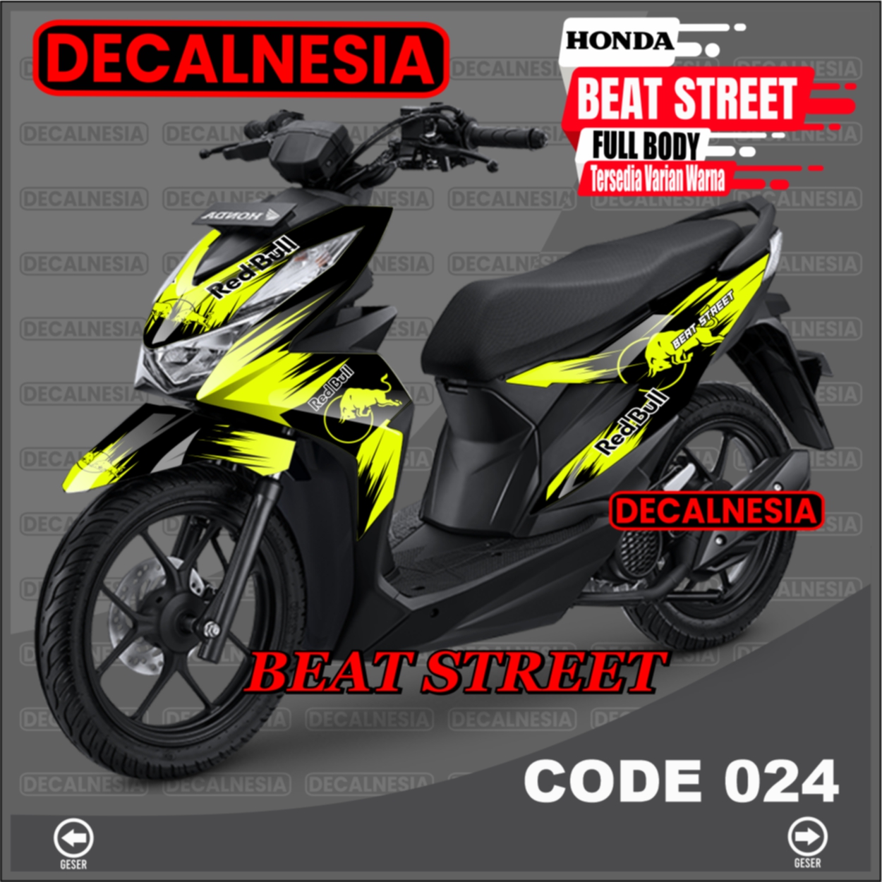 Decal Beat Street New 2021 2022 2023 Full Body 2020 Sticker Motor ...