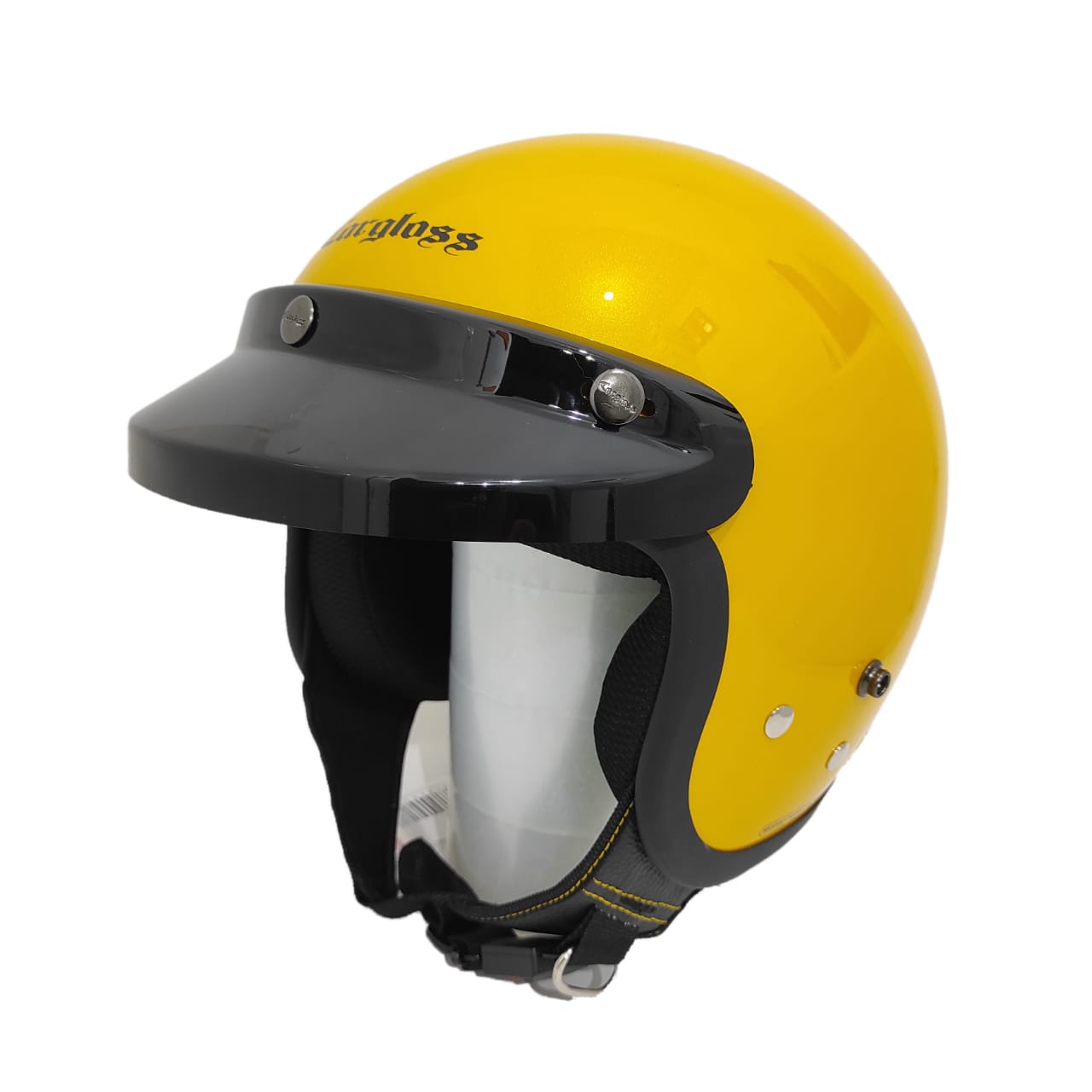 Helm Cargloss Retro Kuning Gloss | Lazada Indonesia