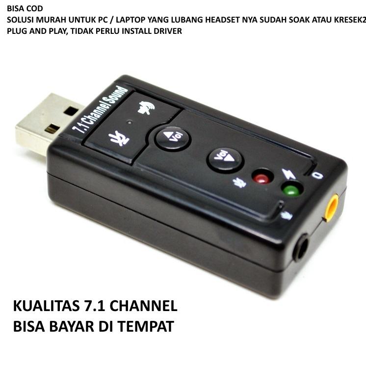 Sound Card Adapter External Soundcard 7.1 Channel Untuk PC / Laptop ...