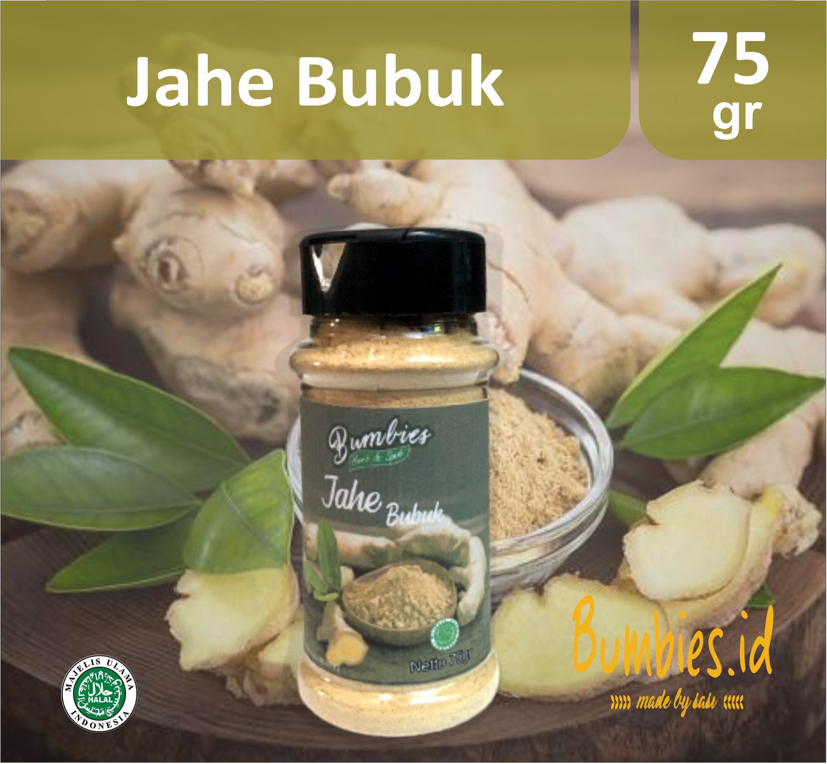 Jahe bubuk 75gr bumbies product | Gringer Powder | Jahe murni | rempah ... Jahe bubuk 75gr bumbies product | Gringer Powder | Jahe murni | rempah ...