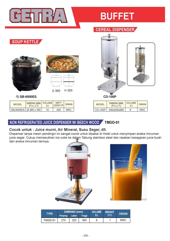 Getra - Buffet Cereal Dispenser CD100P | Lazada Indonesia