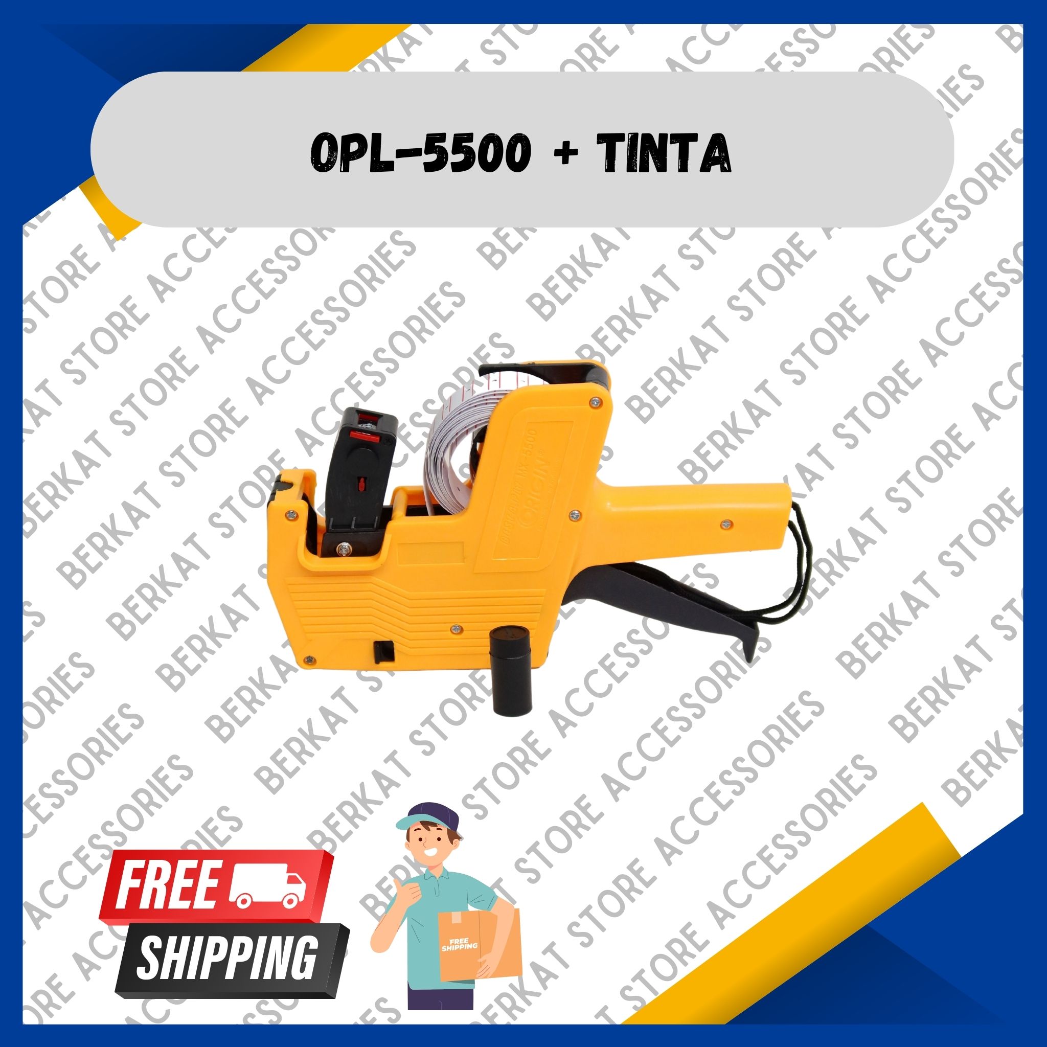 Mesin / Alat Label Harga Origin OPL-5500 Kuning + Tinta Label Harga 1 ...