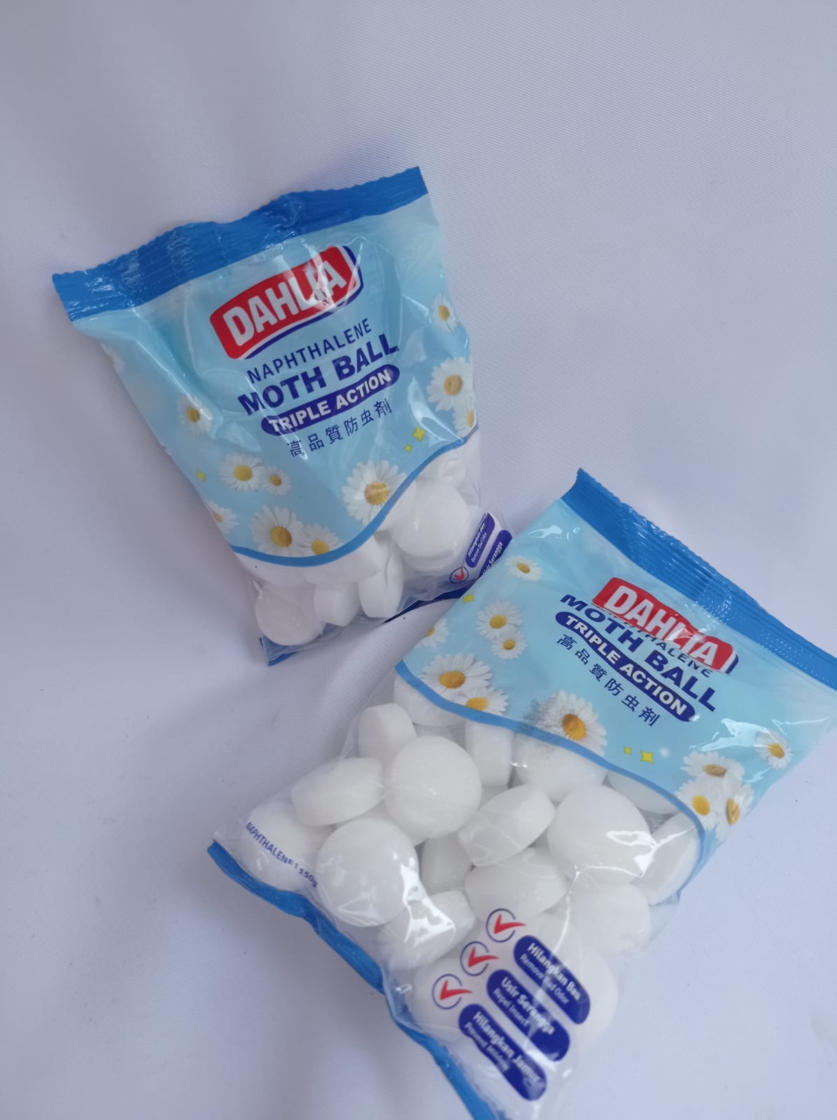 Pengharum Lemari Dahlia Napthalene Moth Ball 150g / Kapur Barus Dahlia ...