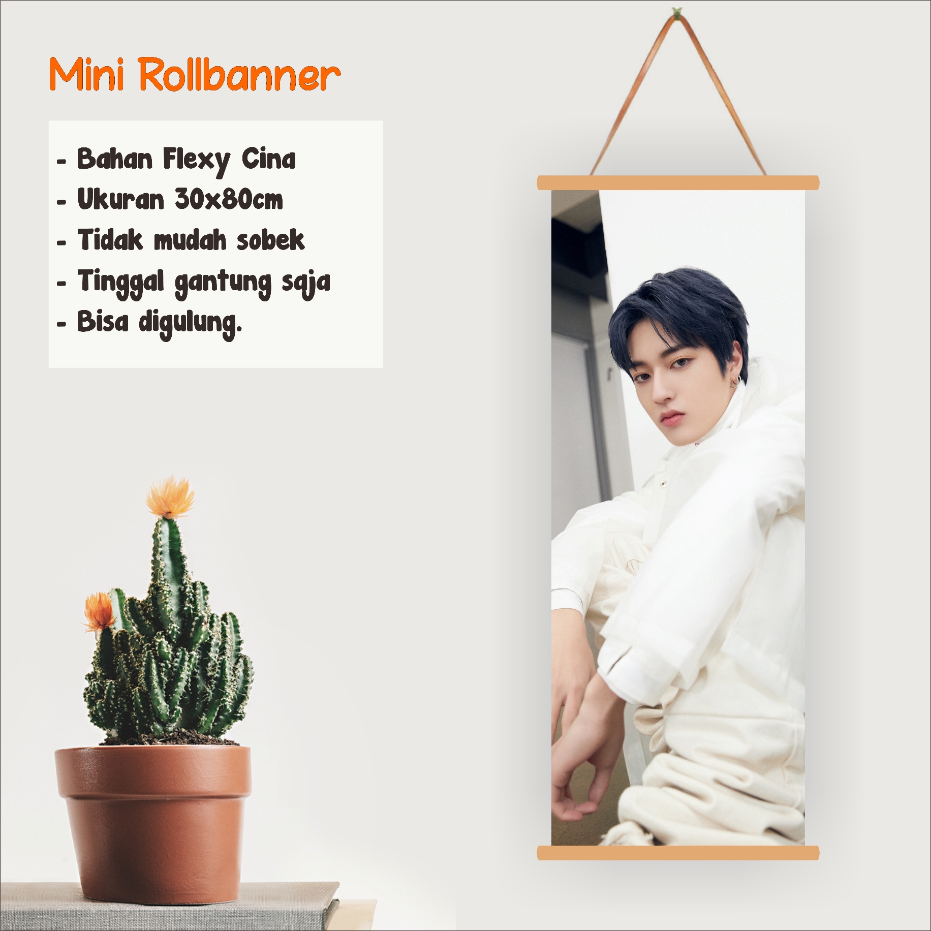 MINI ROLL BANNER TREASURE HARUTO | Lazada Indonesia