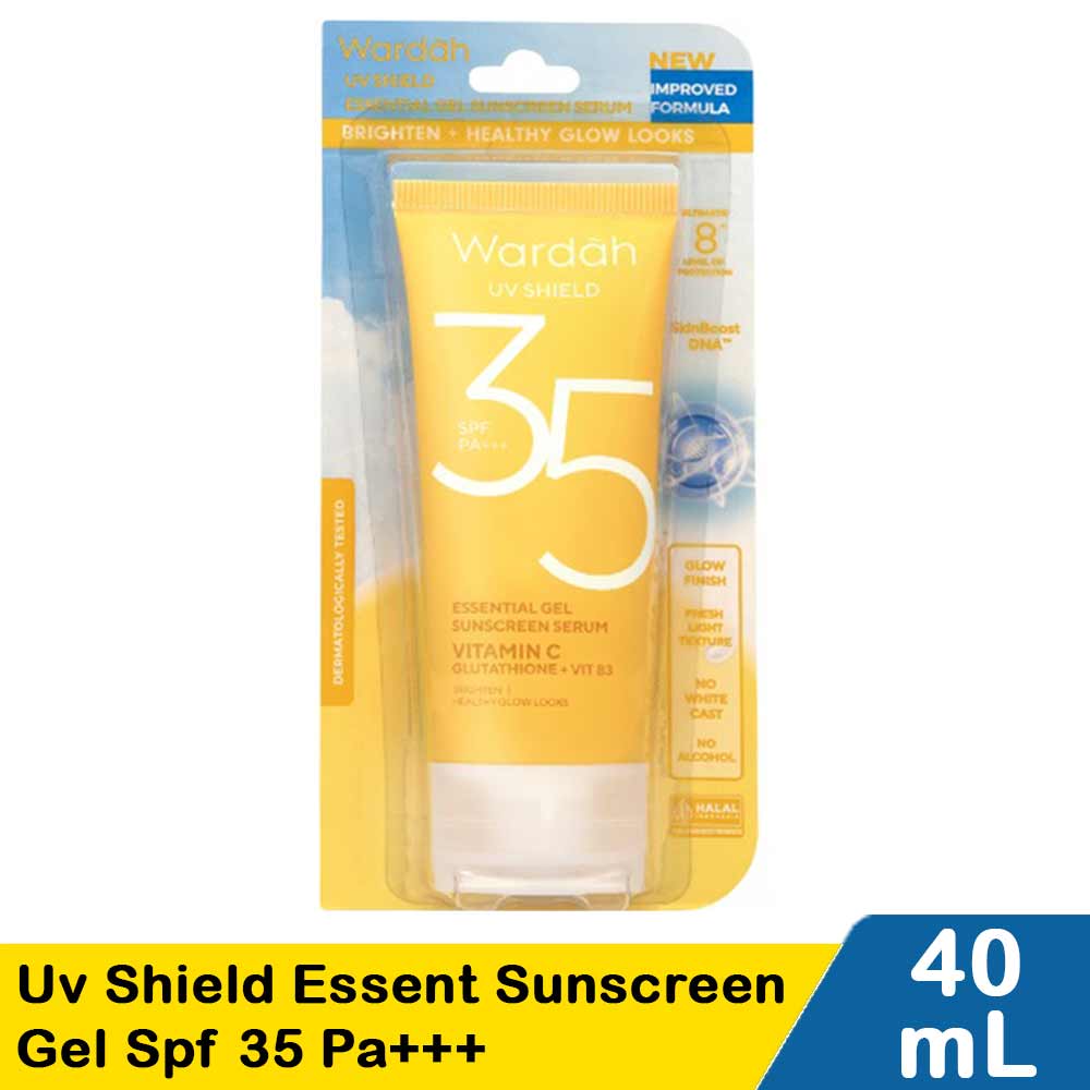 Wardah UV Shield Essential Sunscreen Gel SPF 35 PA +++ 40 ml [Sun ...