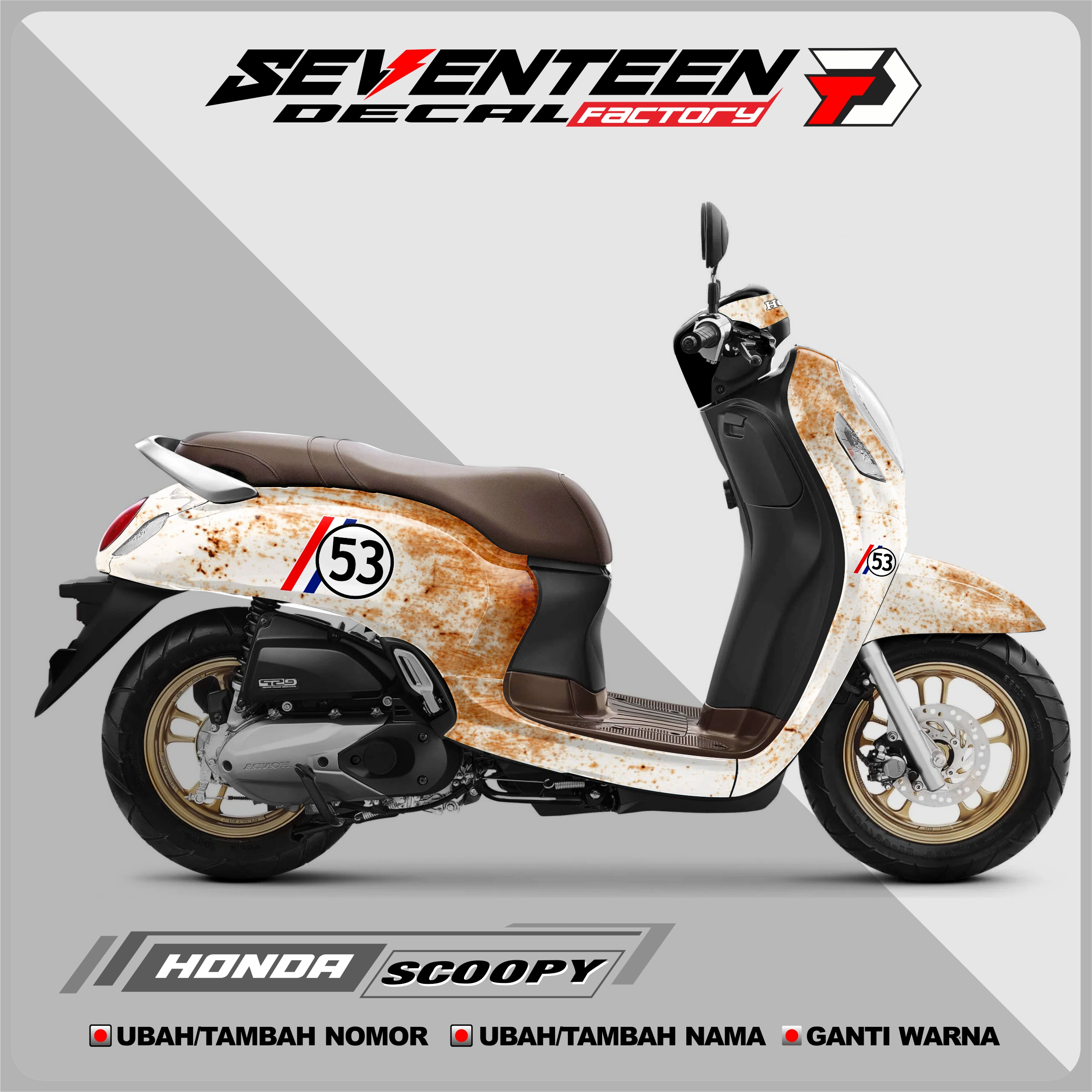 Decal Stiker full body HONDA SCOOPY NEW TAHUN 2021 2022 2023 | Lazada ...