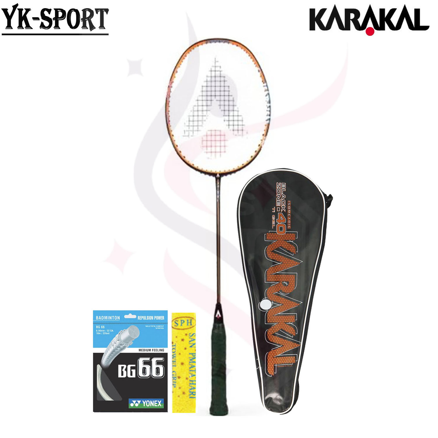 Raket Karakal Raket Original Raket Badminton Black Zone 40 Bonus ...