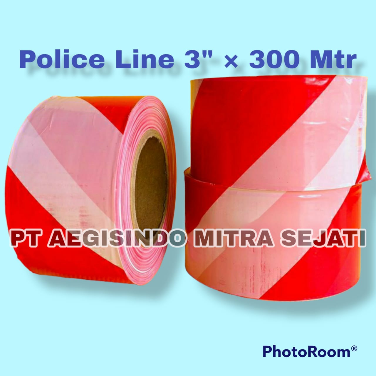 Police Line 3 Inch x 300 Meter MERAH PUTIH Barricade Garis Polisi ...