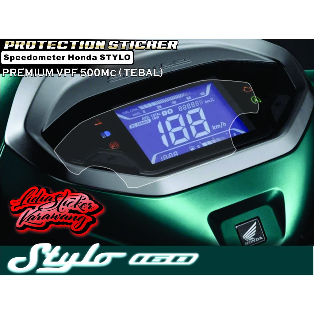 STICKER SPEEDOMETER ANTI GORES HONDA STYLO 160 TEBAL | Lazada Indonesia