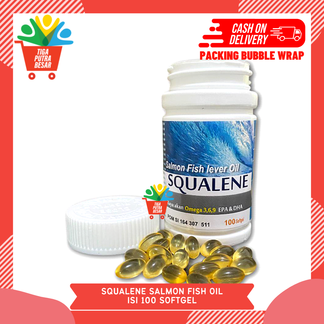 SQUALENE SALMON FISH OIL OMEGA 3, 6, 9 ISI 100 SOFTGEL | Lazada Indonesia