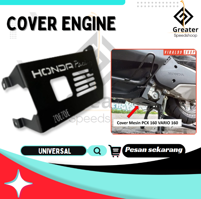 COVER ENGINE GUARD PCX 160 VARIO 160 ADV 160 PELINDUNG MESIN SAFETY ...