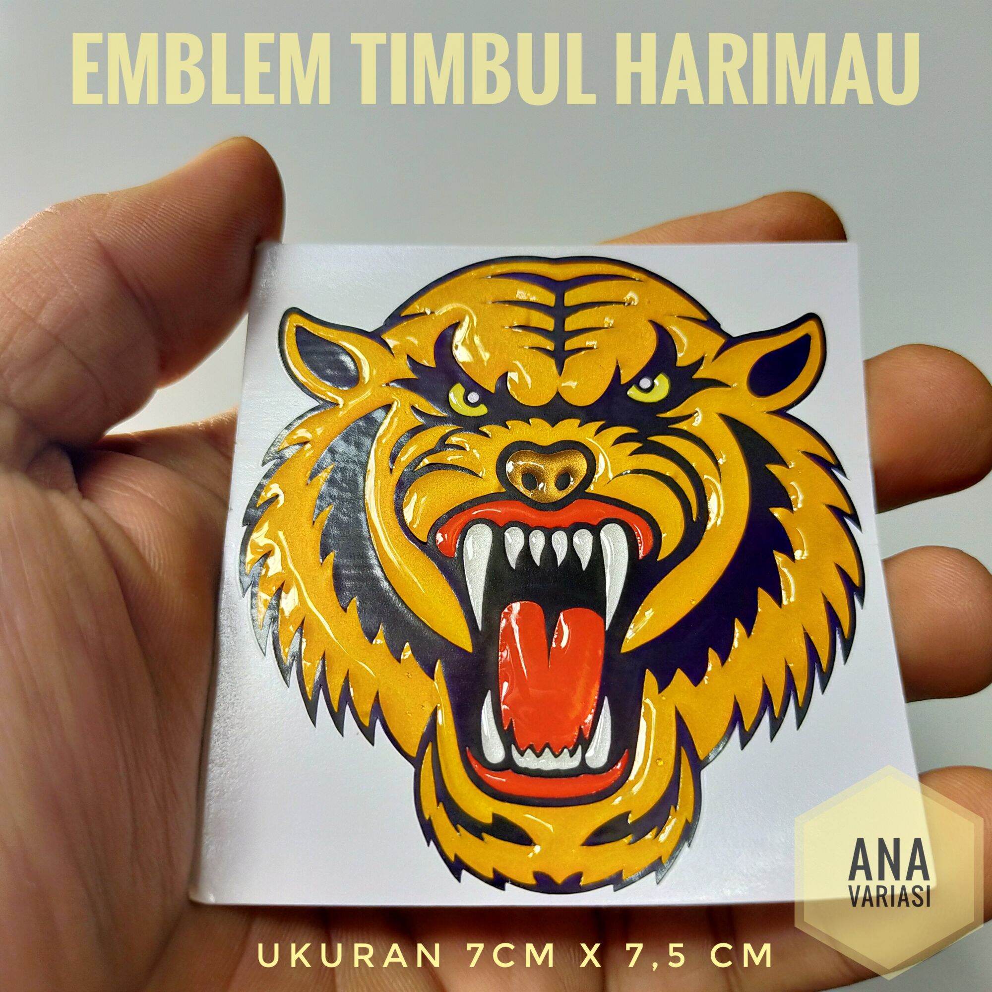 NEW STIKER TIMBUL EMBLEM KEPALA MACAN HARIAMAU STIKER MOTOR MACAN ...