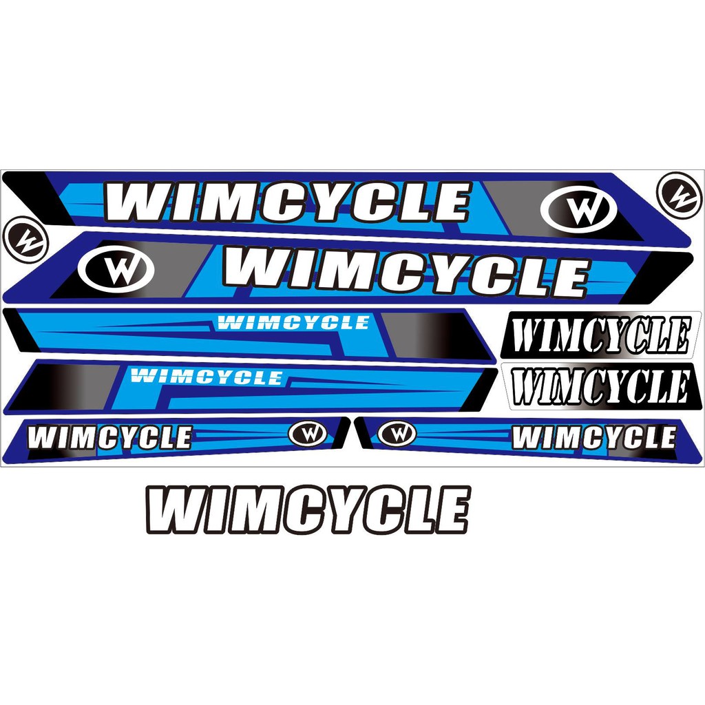 STIKER MOTIF SEPEDA STICKER VARIASI WIMCYCLE LIS STIKER | Lazada Indonesia