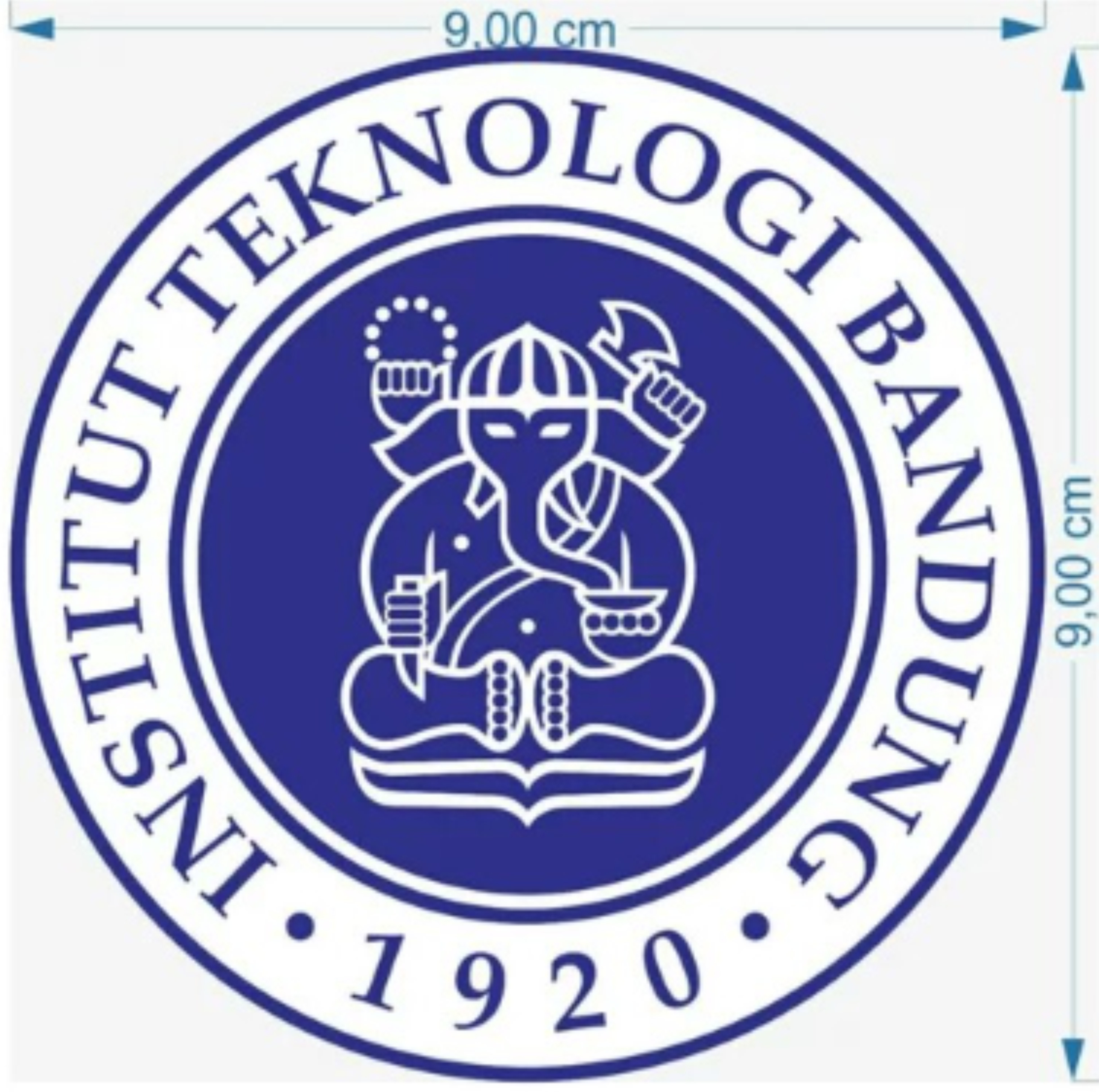 STICKER KAMPUS STIKER ITB INSTITUT TEKNOLOGI BANDUNG 1920 BULAT PREMIUM ...