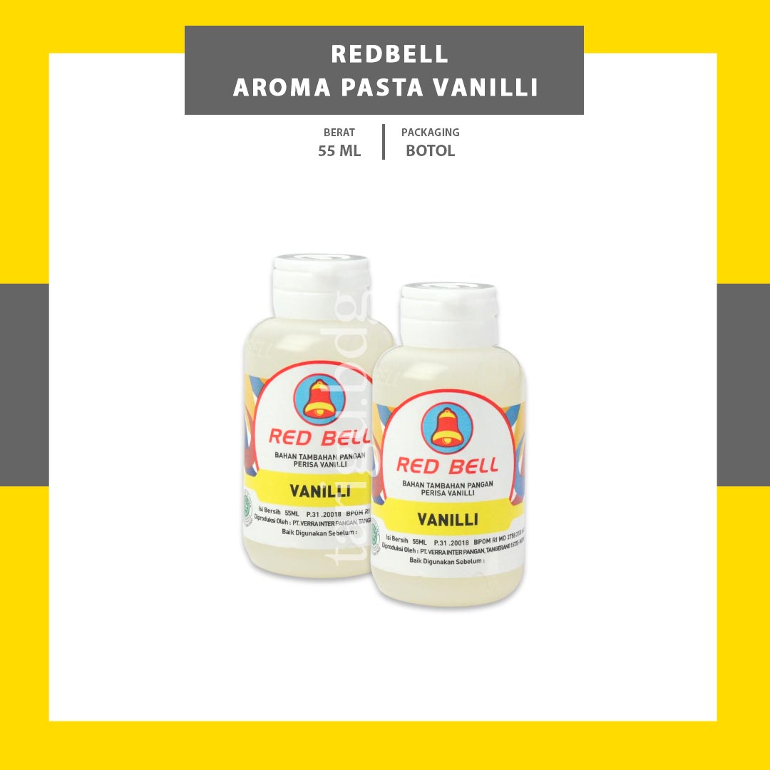 VANILLI RED BELL PERISA MAKANAN 55ML - REDBELL AROMA PASTA PEWARNA ...