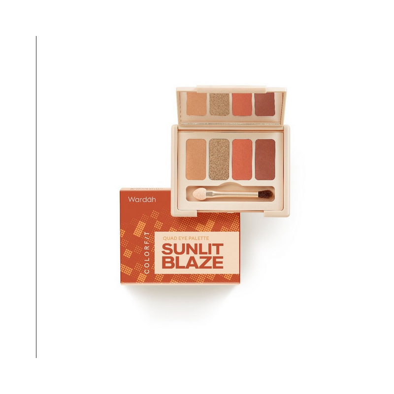 WARDAH Colorfit Quad Eye Palette / Eyeshadow Palete 6g | Lazada Indonesia